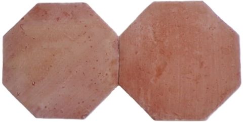 12" & 8" Saltillo Octagon Antique Birch Stained & Sealed | Reeso Tiles Inc